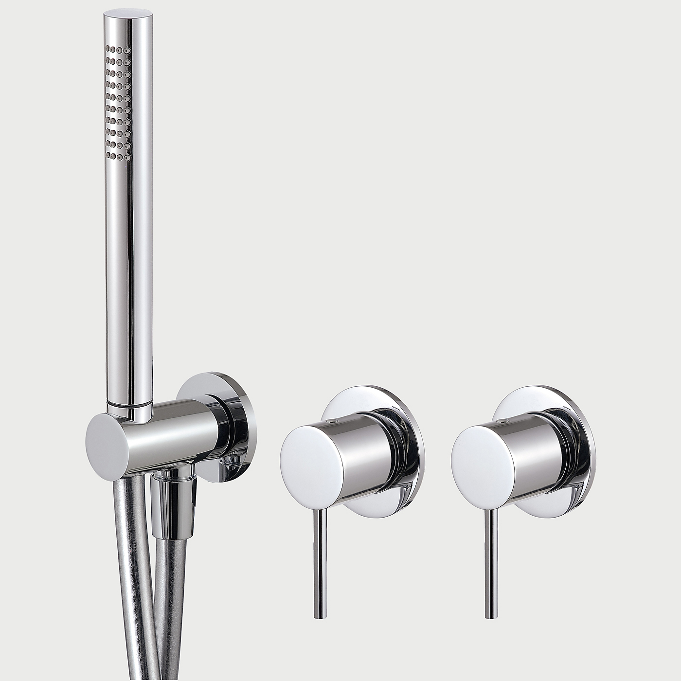 Up+ Concealed shower mixer with hand shower dual action.
