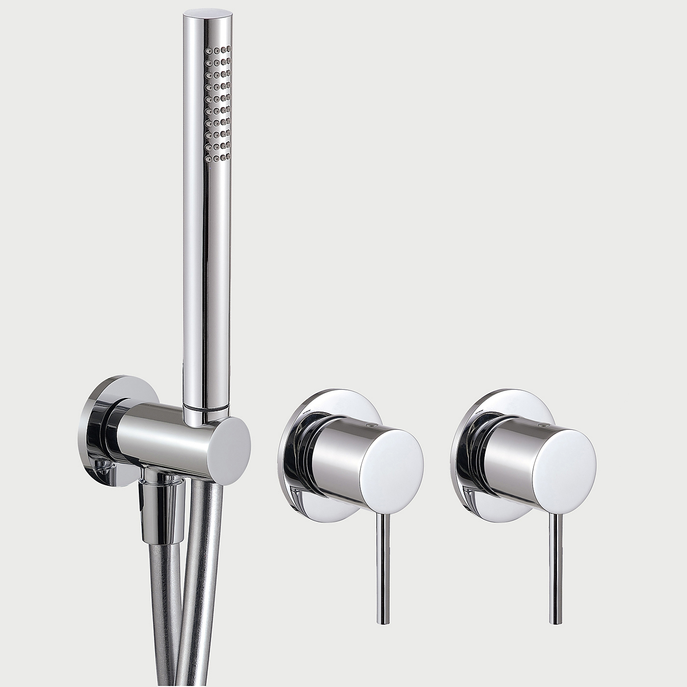 Up+ Concealed shower mixer with hand shower dual action.